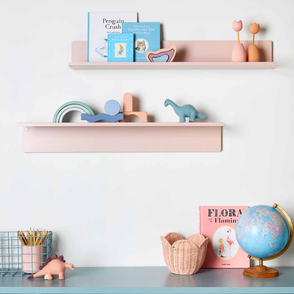 מדף LEDGE LARGE ורוד בהיר – SOHO. 100% Design Shop