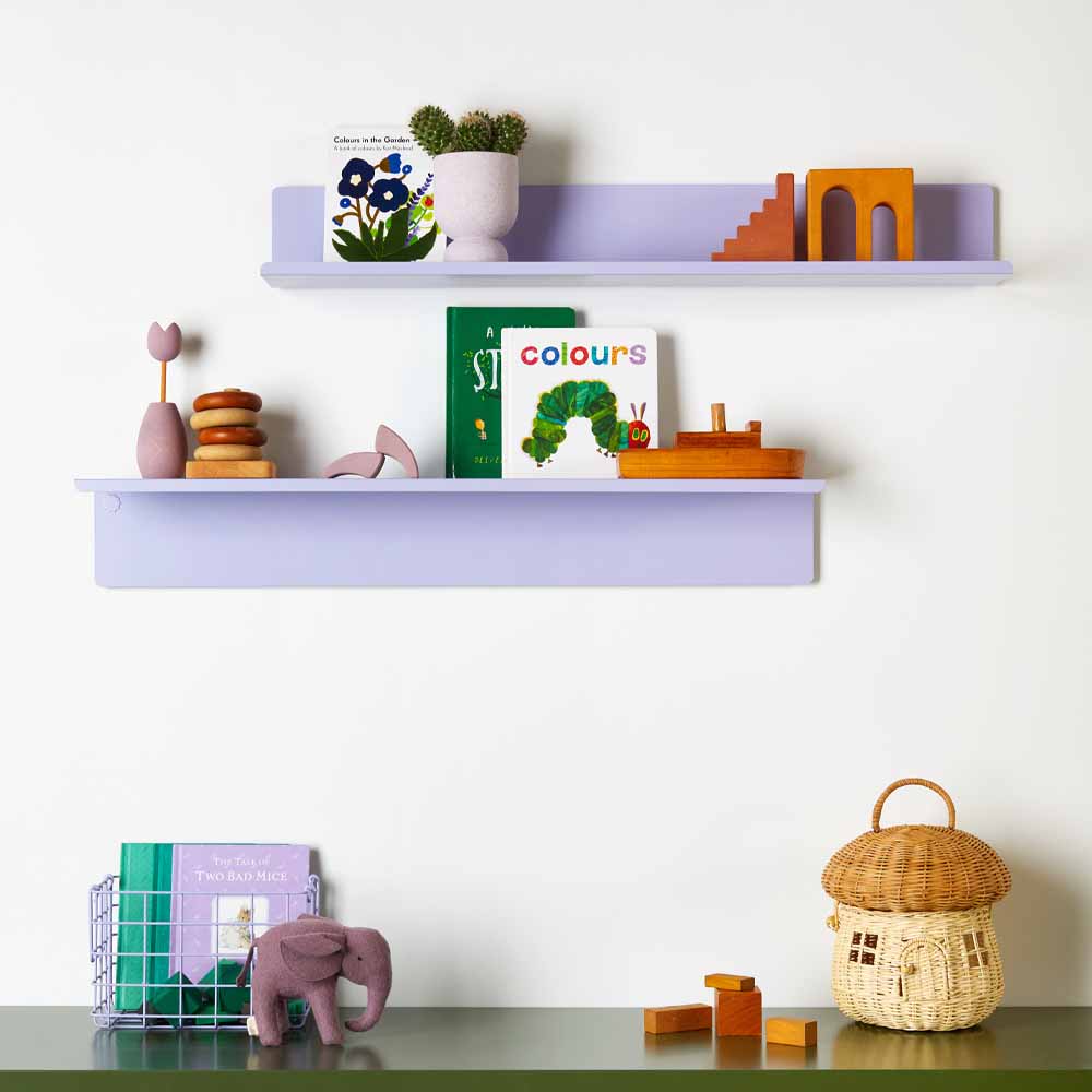 מדף LEDGE LARGE סגול בהיר – SOHO. 100% Design Shop